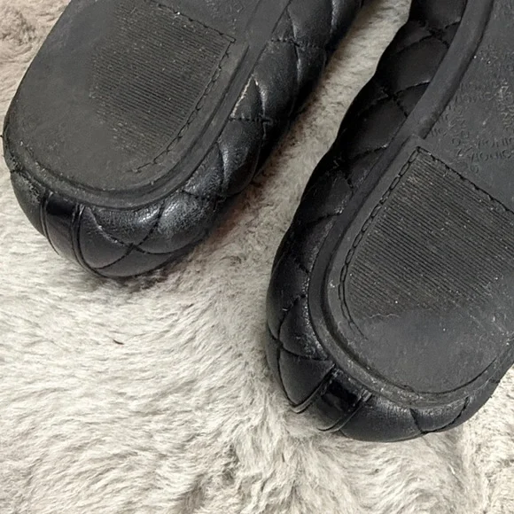 Vionic | Shoes | Vionic Spark Desiree Quilted Flat Black Nappa Leather ...